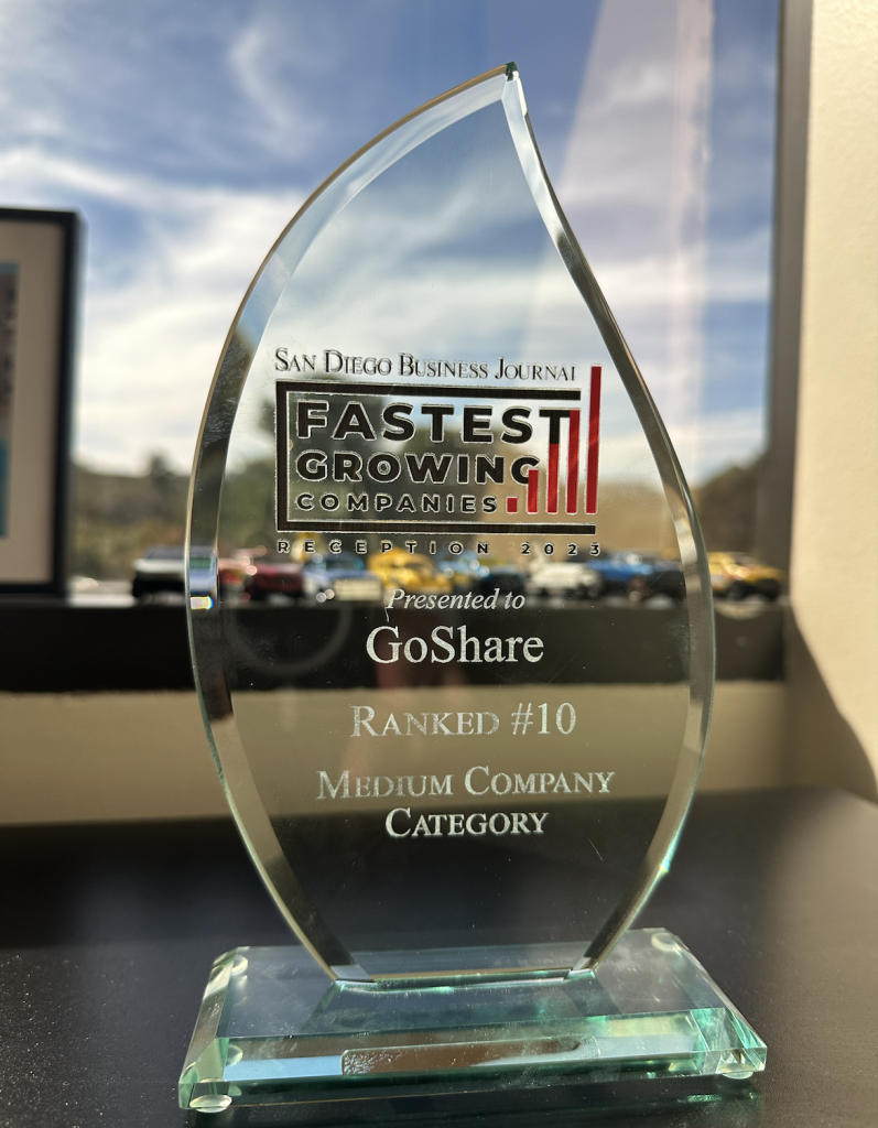 GoShare Recognized as 10th Fastest Growing Medium Sized Company in San ...
