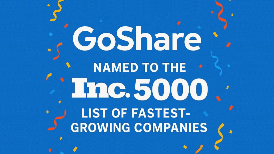 GoShare Climbs the Inc. 5000 List for the 2nd Straight Year