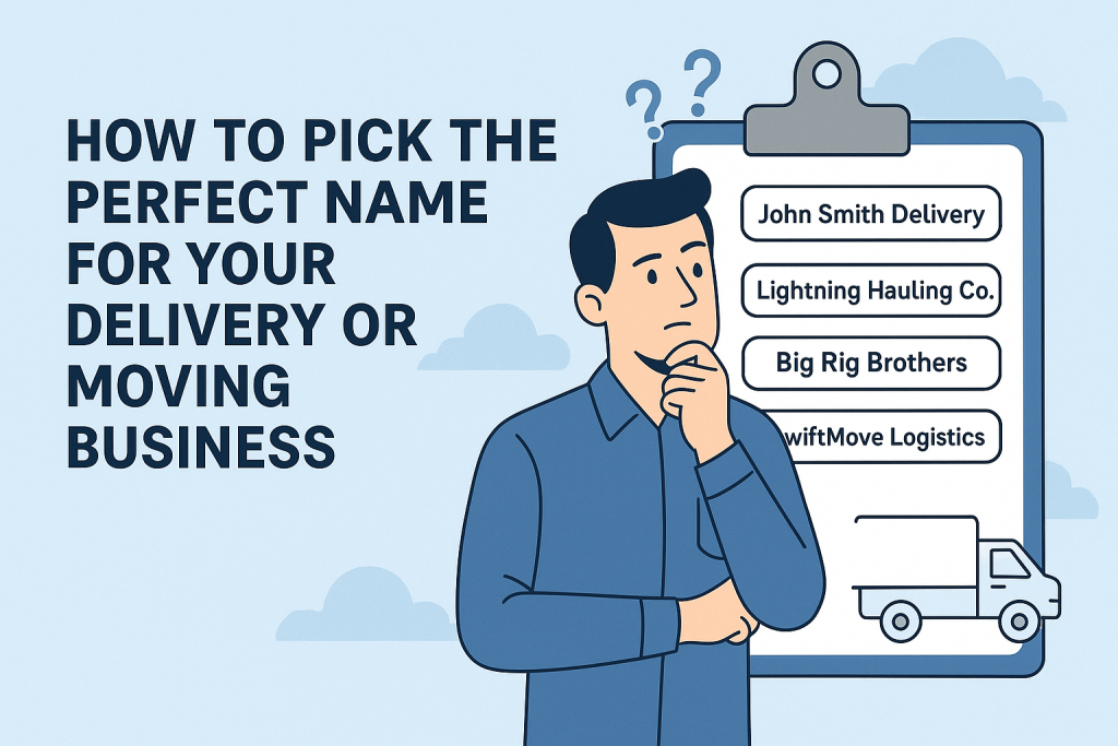 How to Pick the Perfect Name for Your Delivery, Trucking, or Moving ...